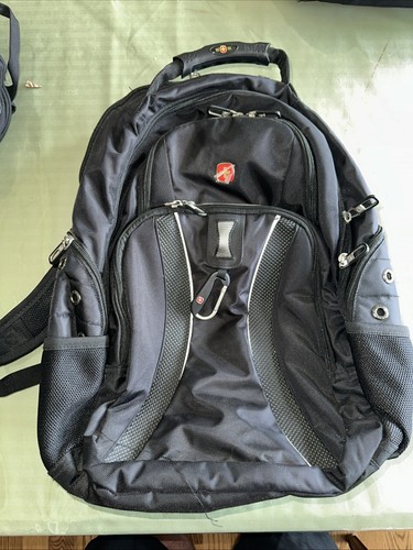 SwissGear Black Backpack Laptop Airflow Back Padded Tablet Scan Smart ...