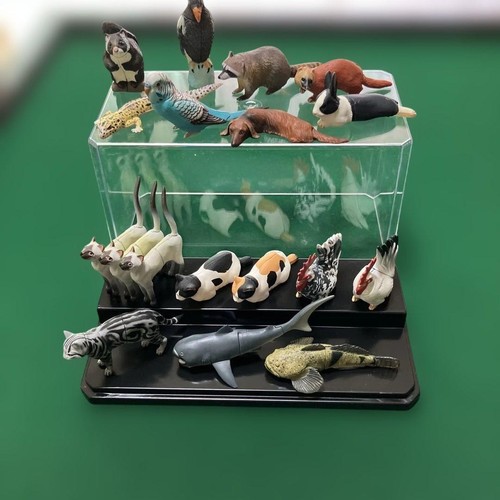 Animal Figure Set 18 Realistic Plastic Animals MultiColor Collectible ...