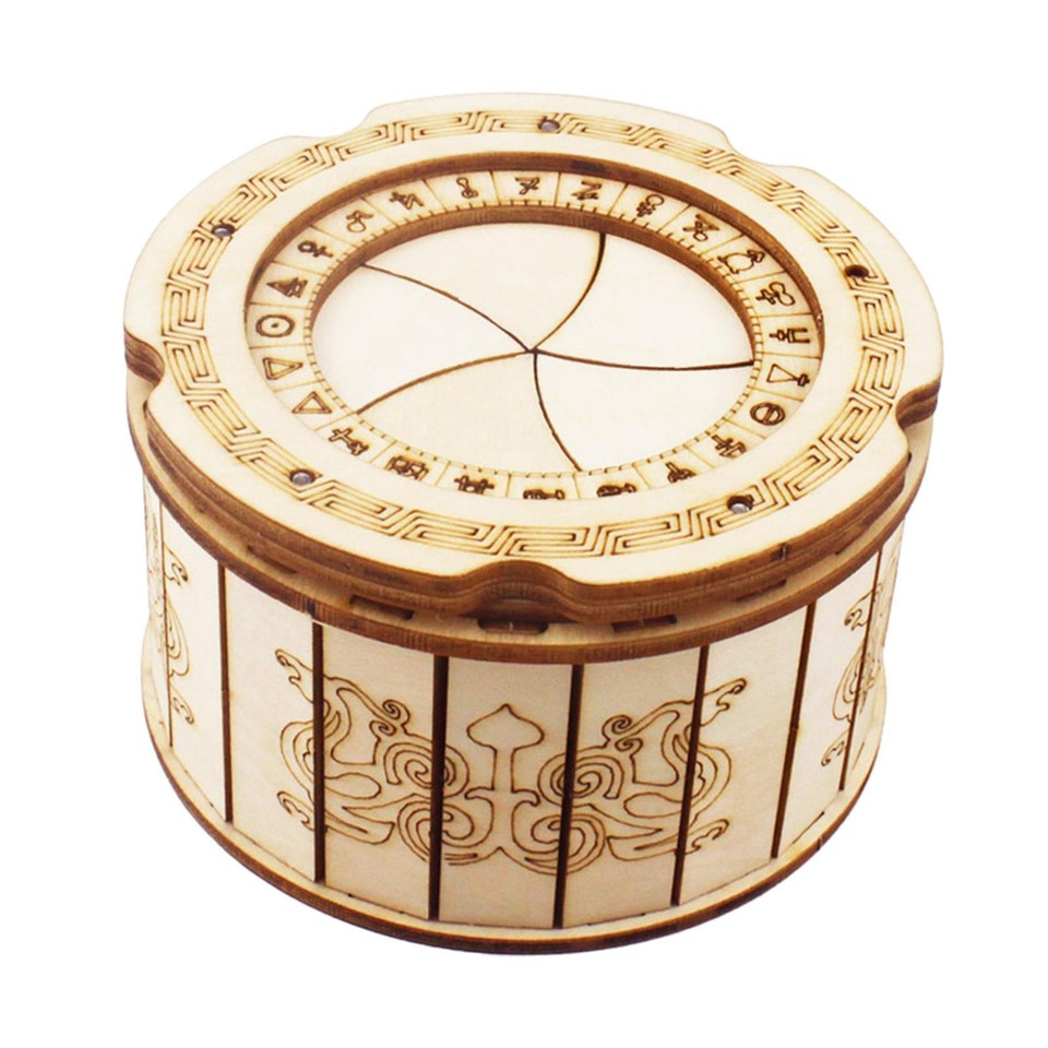 Wooden Puzzle Box Adults Gifts Secrets Puzzle Box Brain Teaser Treasure ...