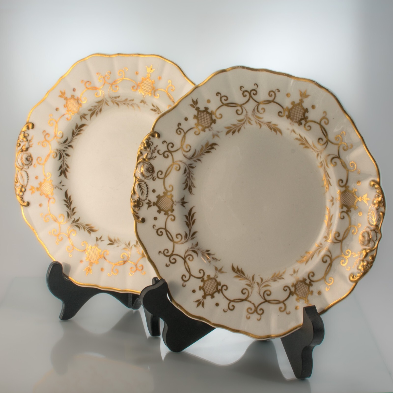 Antique Copeland and Garrett Late Spode Felspar Gold and White ...