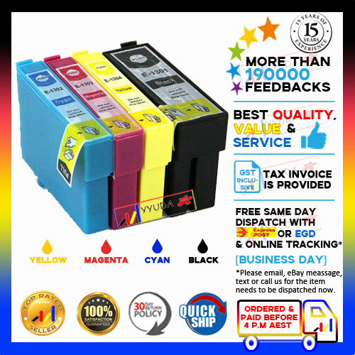 8x YYUDA NoN-OEM T1301 1302 1303 1304 Ink for Epson WF-7015 WF-3540DTWF ...