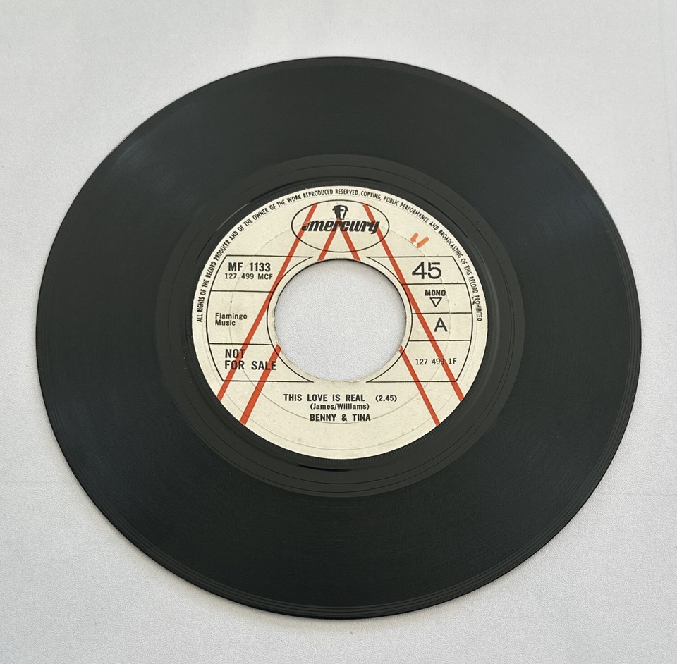 Benny & Tina - This Love Is Real 7” Promo Soul Funk Vinyl Record Rare ...