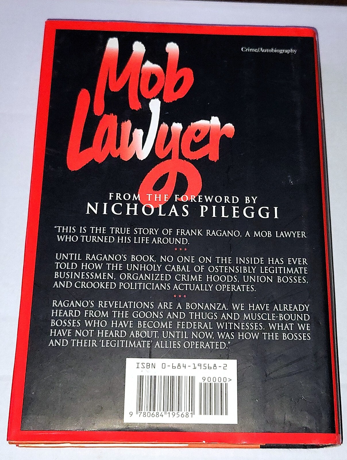 Mob Lawyer: Inside Account of Who Killed Jimmy Hoffa Frank Ragano 1994 ...