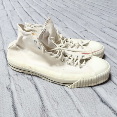 Vintage 40s Hood Canvas Basketball Shoes Size 10.5 Thrashed Rare ...