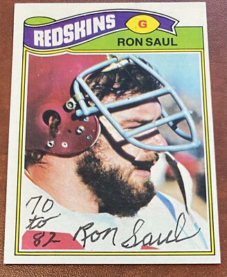 Ron Saul signed WASHINGTON REDSKINS card 1977 Topps | eBay