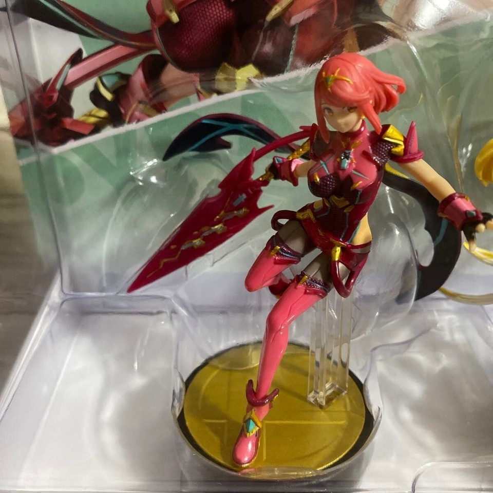 Nintendo Amiibo Pyra Mythra Double Set Super Smash Bros. Homura Hikari ...