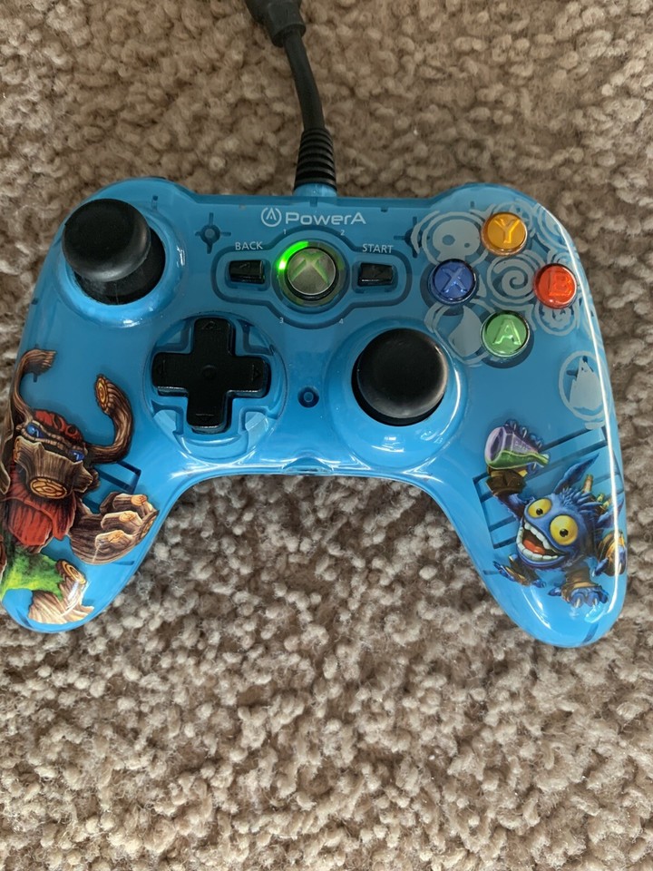 Skylanders Power A Mini Wired Xbox 360 Blue Controller Works great ...