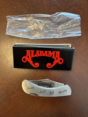 Vtg Standing Stone Cut. Japan Alabama Music Folding Pocket Knife | eBay