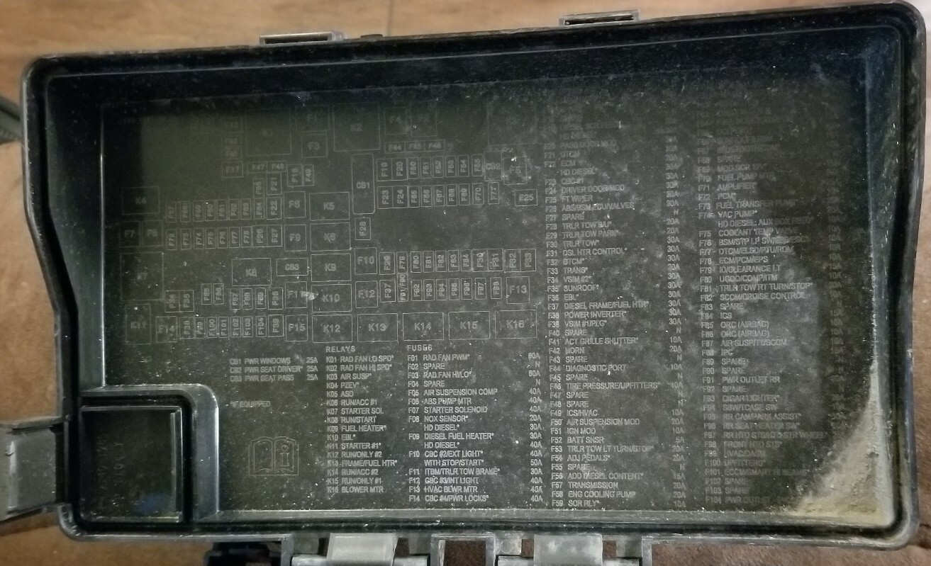 2015 DODGE RAM 1500 Totally Integrated Power Control Module P/N ...