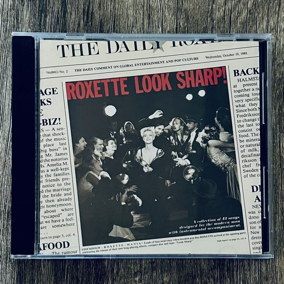 Roxette Look Sharp! CD 1989 EMI Music Radio Rox Foldout Booklet 1st ...