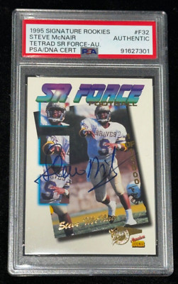 Steve McNair 1995 Signature Rookies Signed Autographed Auto Rookie Card ...