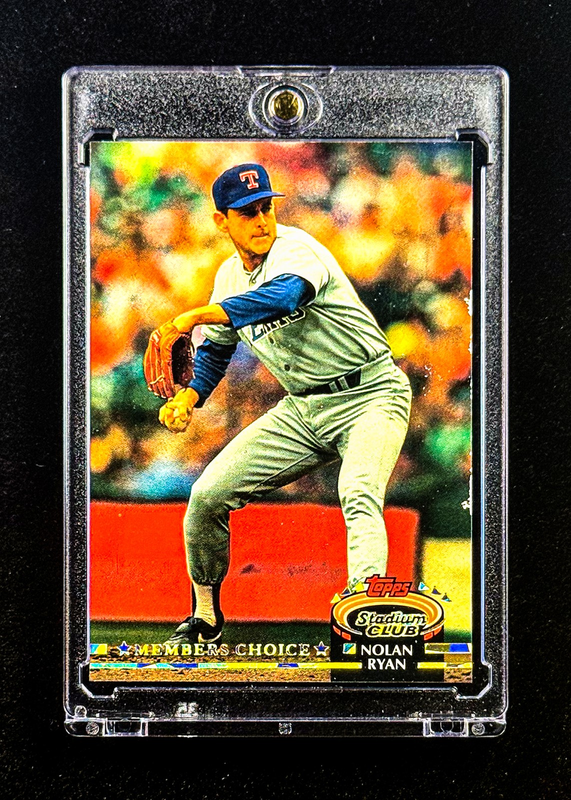 NOLAN RYAN MEMBERS ONLY GOLD FOIL RARE TOPPS STADIUM CLUB TEXAS RANGERS ...