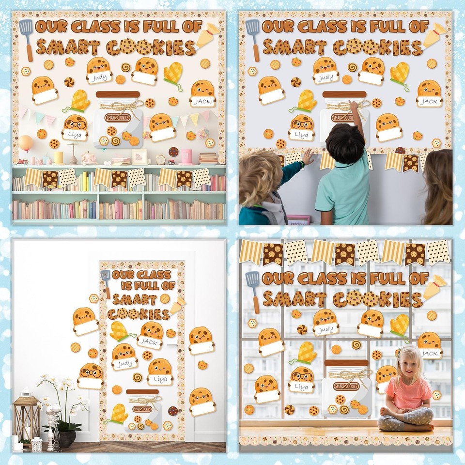 Cookies Bulletin Board Decorations - 109pcs Back to School Bulletin ...