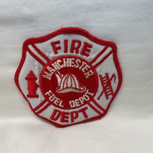 Vintage Manchester Fuel Depot Fire Department Jacket Patch | eBay