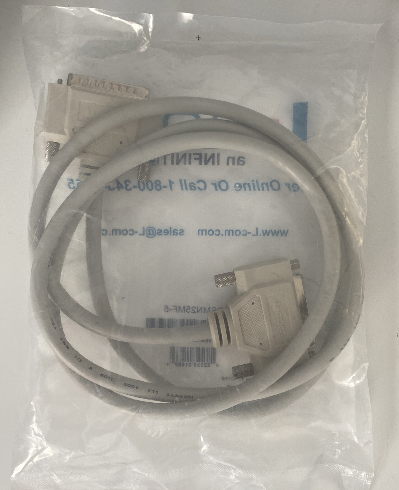 L-Com+CSMN25MF-5+Power+Cable+25-Pin+M%26F for sale online | eBay
