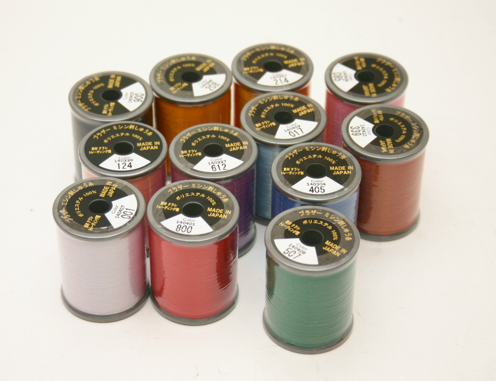 BROTHER EMBROIDERY THREAD SET - 12 COLOURS - Part No. ETS-12N | eBay UK