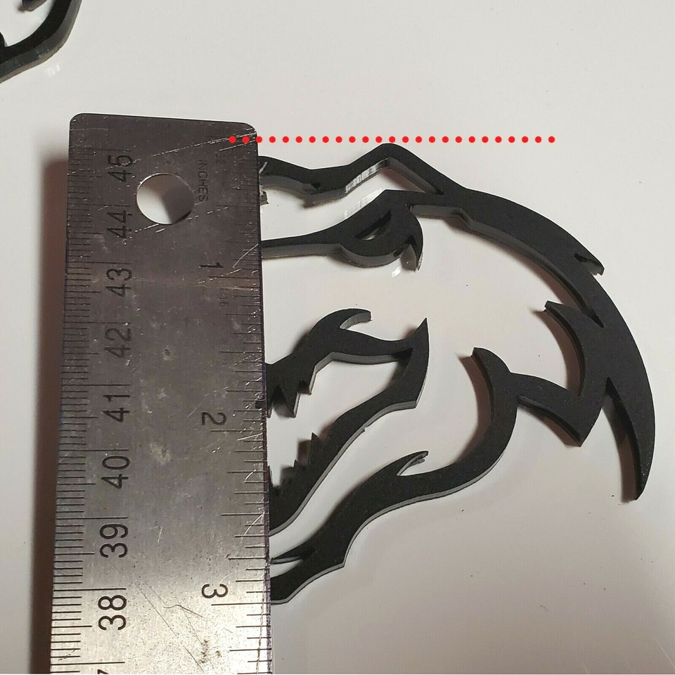 New T-rex Emblem for TRX Ram 1500 Fender badge Hellcat Demon Style Head ...