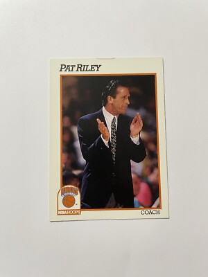 1991-92 NBA Hoops Basketball Card #238 Pat Riley Coach New York Knicks ...