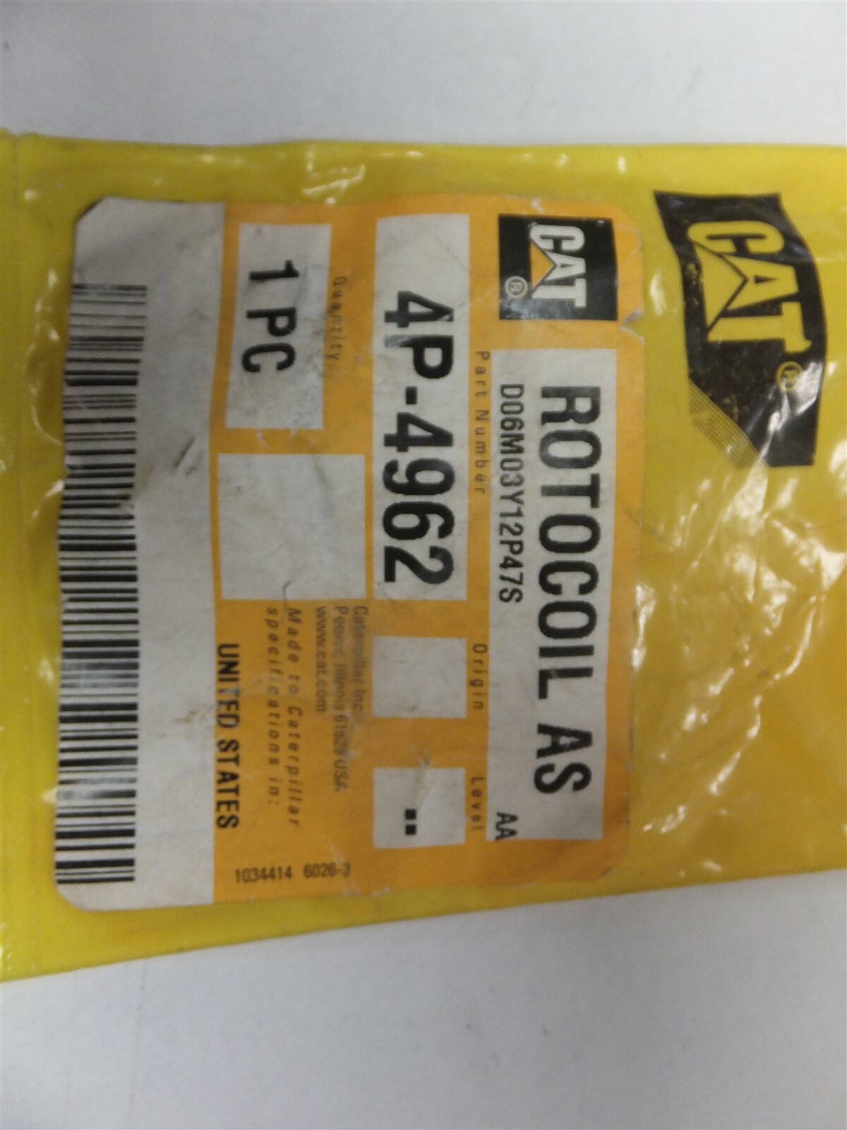 4p-4962 Genuine Caterpillar ROTOCOIL Assembly OEM CAT 4P4962 for sale ...