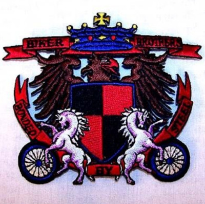 12 EMBROIDERED BIKER BROTHER STEEL PATCH P-405 iron on | eBay