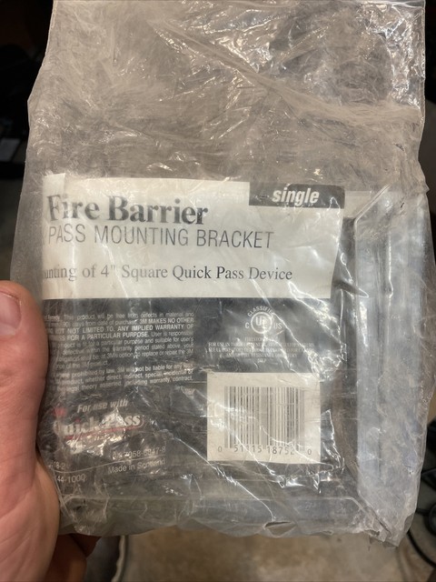 Total 3M Fire Barrier Pass-through Mounting Bracket 4" Single for sale ...