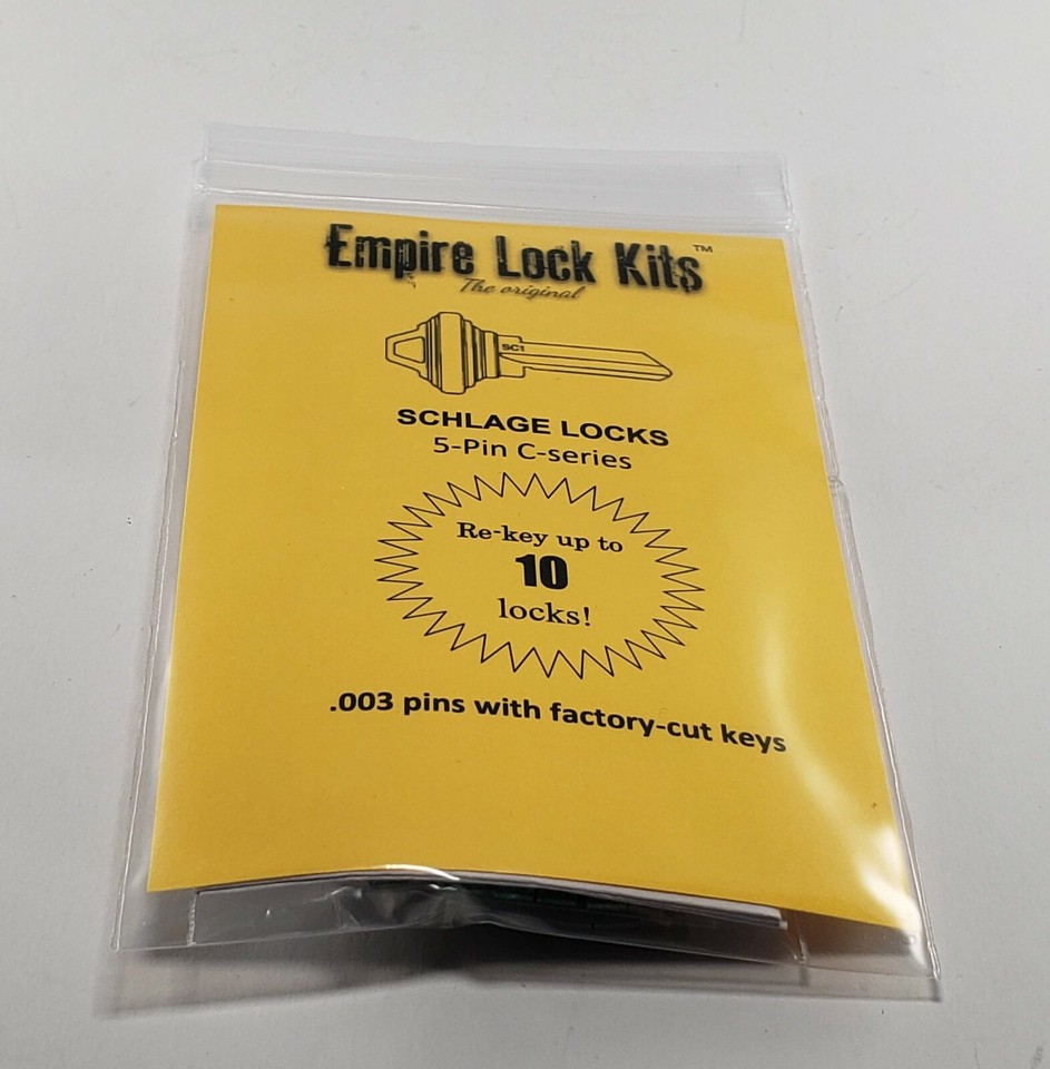 Rekey Up To 10 Schlage Locks Using Our Key and Pin Set with Factory Cut Keys | eBay