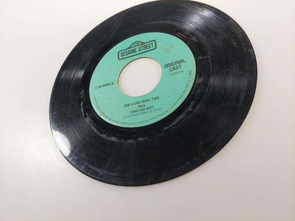 One And One Make Two Just One Me Sesame Street 45 RPM Record CTW 1978 ...