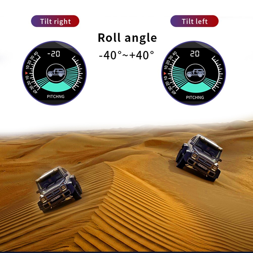 Inclinometer Guage Tilt Indicator Precise Measurement for Car Slope and ...