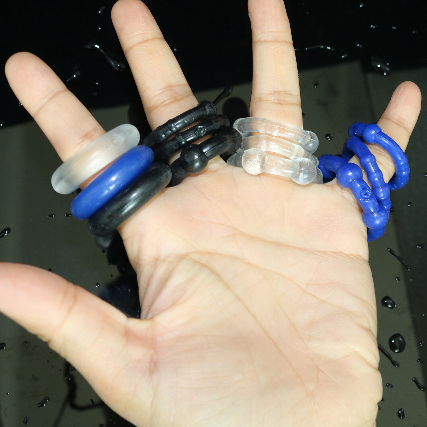 Cock Ring Stay Hard Penis Enhancer 12 Pack Erectile Dysfunction Sex Toy ...