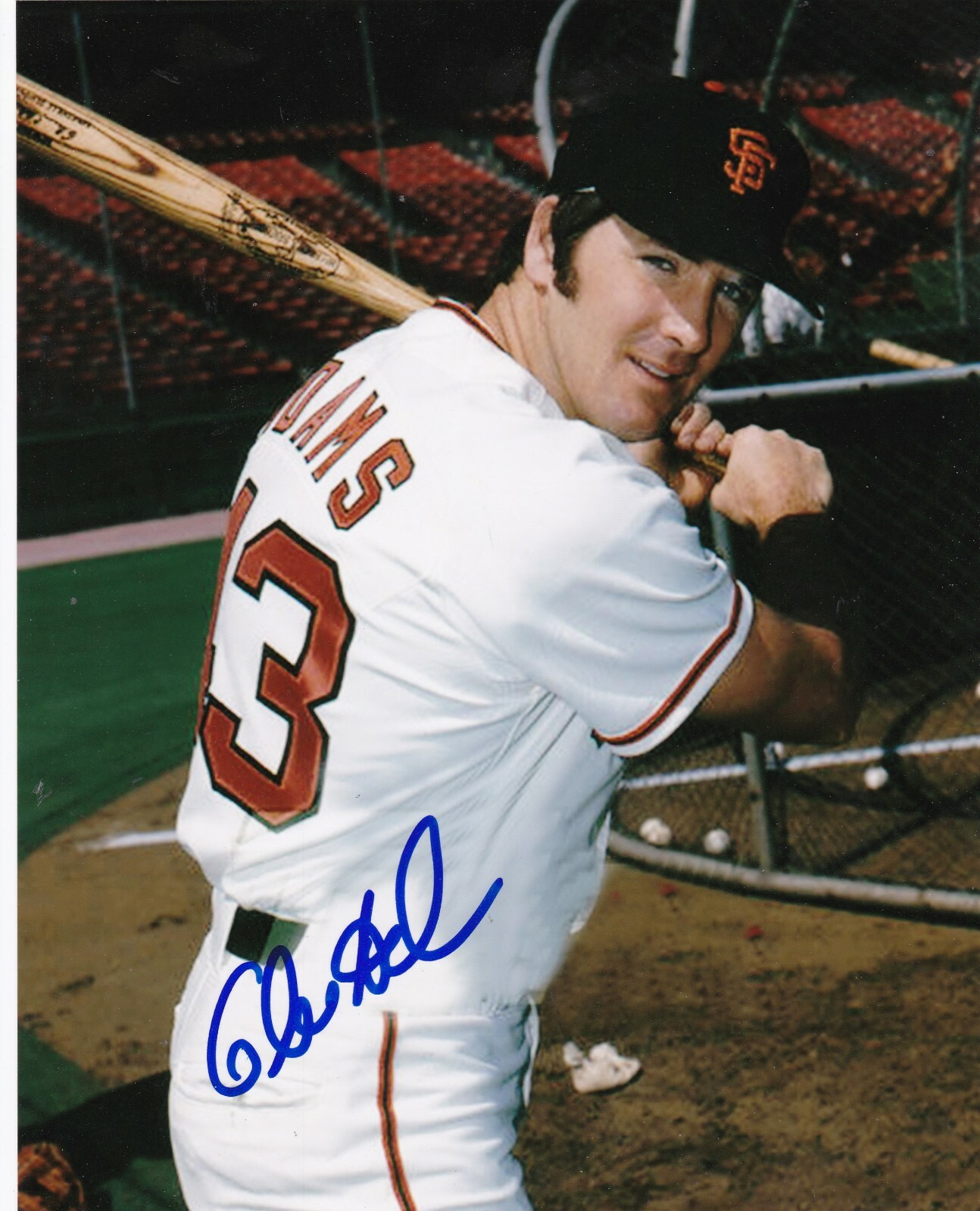 GLENN ADAMS SAN FRANCISCO GIANTS ACTION SIGNED 8x10 | eBay