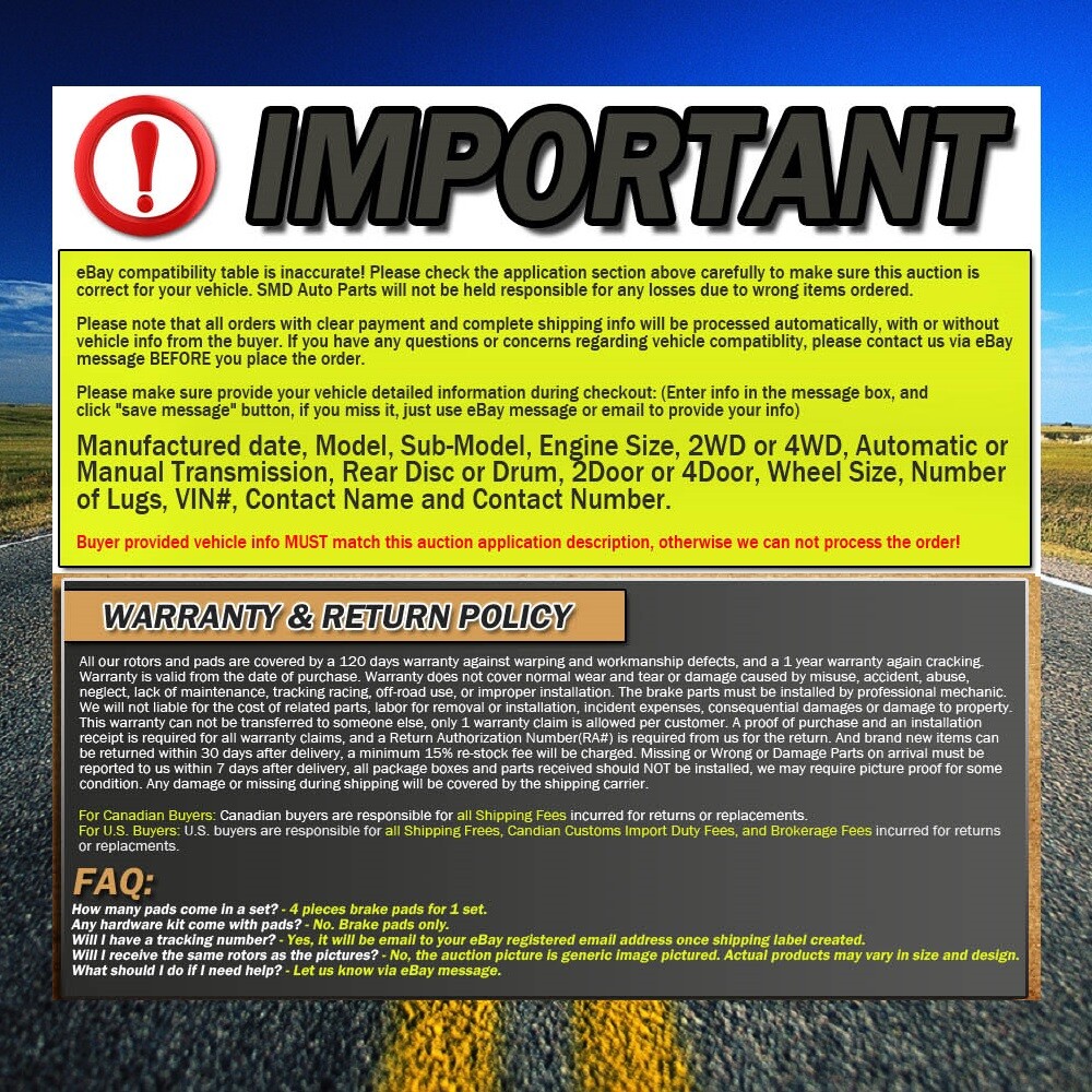 A0393 FIT 1998 1999 2000 Ford Taurus Non-SHO DRILLED BRAKE ROTORS ...