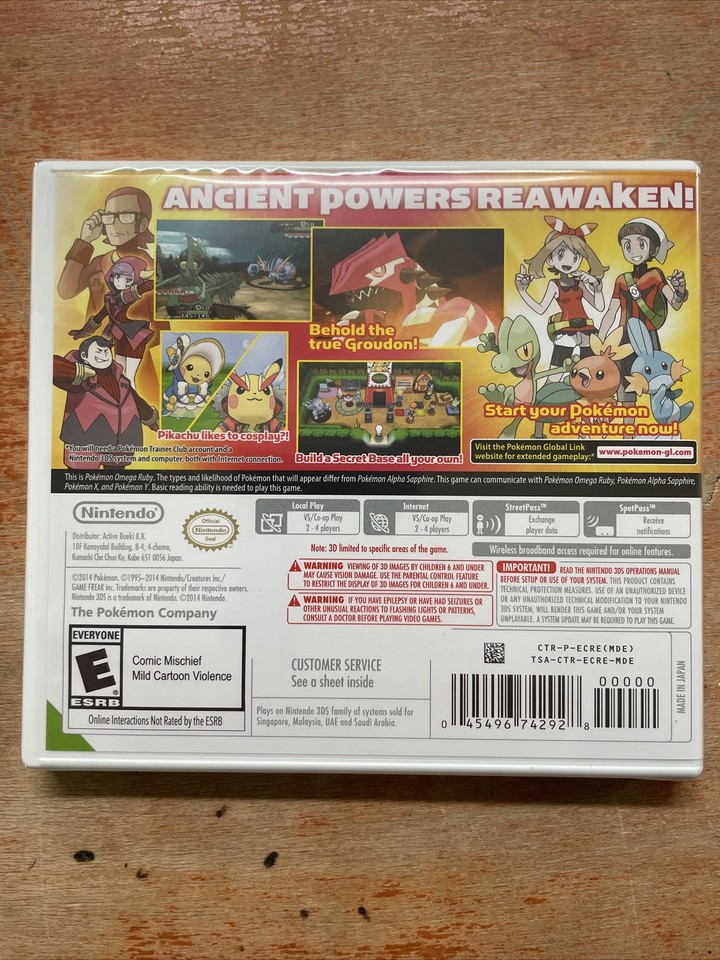Pokemon Omega Ruby - Nintendo 3DS Brand New Factory Sealed 801947303168 ...