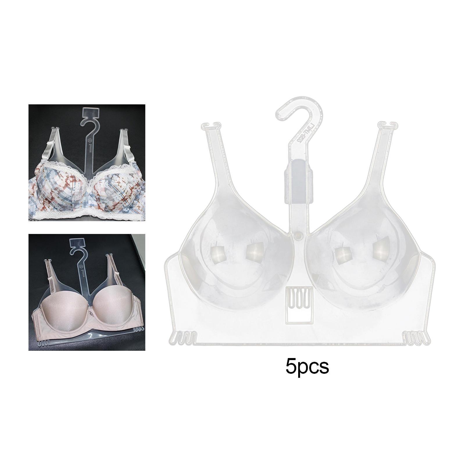 5 Pieces Bras Display Stand Space Saving Bras Hangers for Bathroom ...