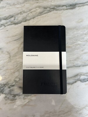 NEW Moleskine Large Classic Notebook Hard Cover 5X8.25” Black / Plain ...