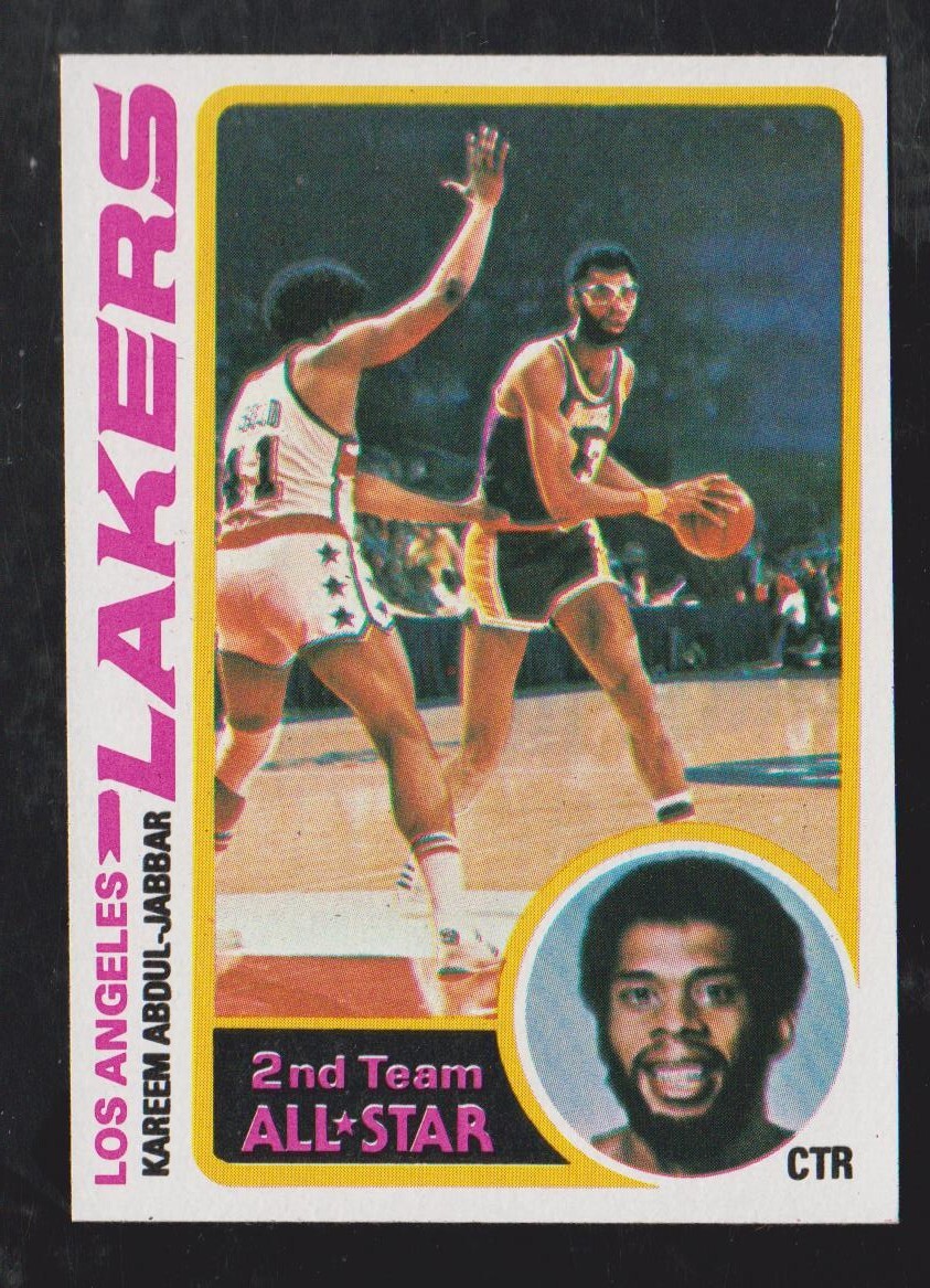 1978 1979 TOPPS BASKETBALL #110 KAREEM ABDUL JABBAR NMMT *B* ** FREE ...