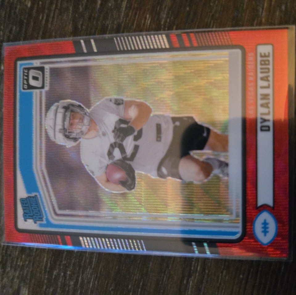 2024 Donruss #372 Dylan Laube Optic Red Wave Rookie Raiders | eBay