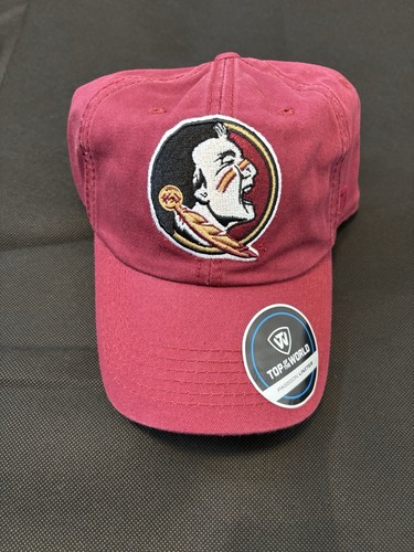 Florida State Seminoles Hat FSU Adjustable Mens NCAA Red Top Of The ...