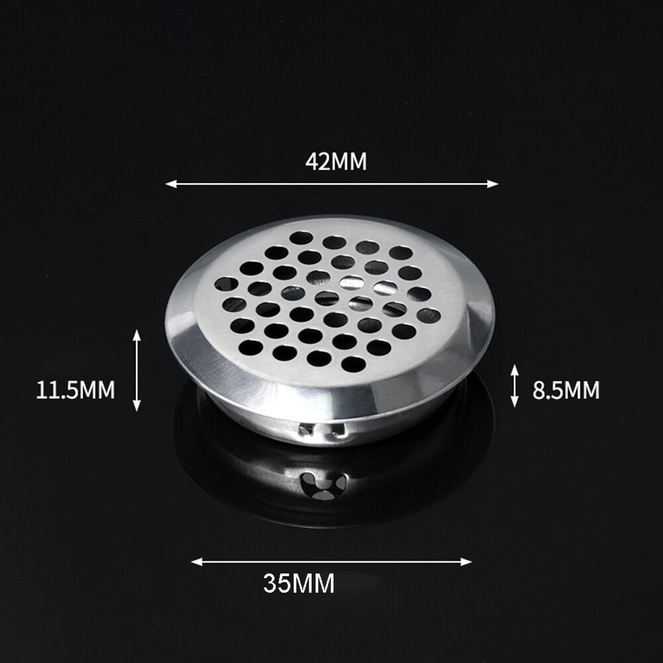 Stainless Steel Round Air Vent Grille Wardrobe Cabinet Metal ...