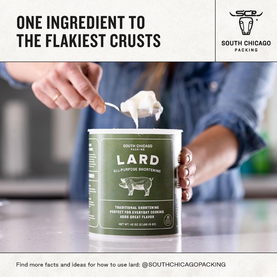 Packing Traditonal LARD Shortening 42 Ounces Specialty Baking ...