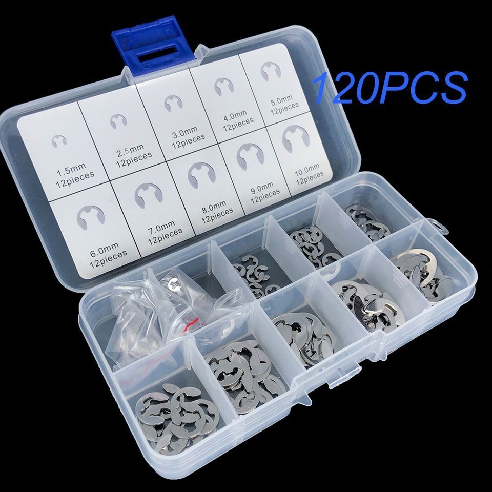 Electronic Clip Practical Steel Useful 120 X Assorted E Clip 2.0 5.0 12 ...