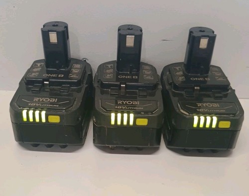 Ryobi 18v Lithium 4ah Battery PBP005 Lot 3 Fully Tested OEM Original ...