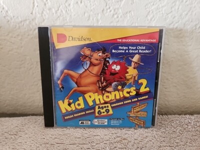 1996 Kid Phonics 2 Reading Songs Davidson PC CDROM Ages 6 9 Kids ...
