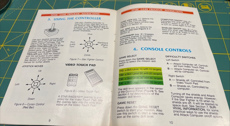 Star Raiders (Atari 2600) Game Cartridge and Instruction Manual | eBay