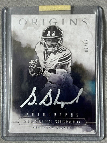 2016 Panini Origins Sterling Shepard Rookie Silver Autograph Auto RC # ...