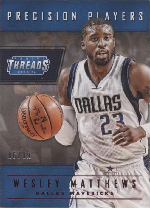 2015-16 Panini Threads - Precision Players Wesley Matthews #18 Century ...