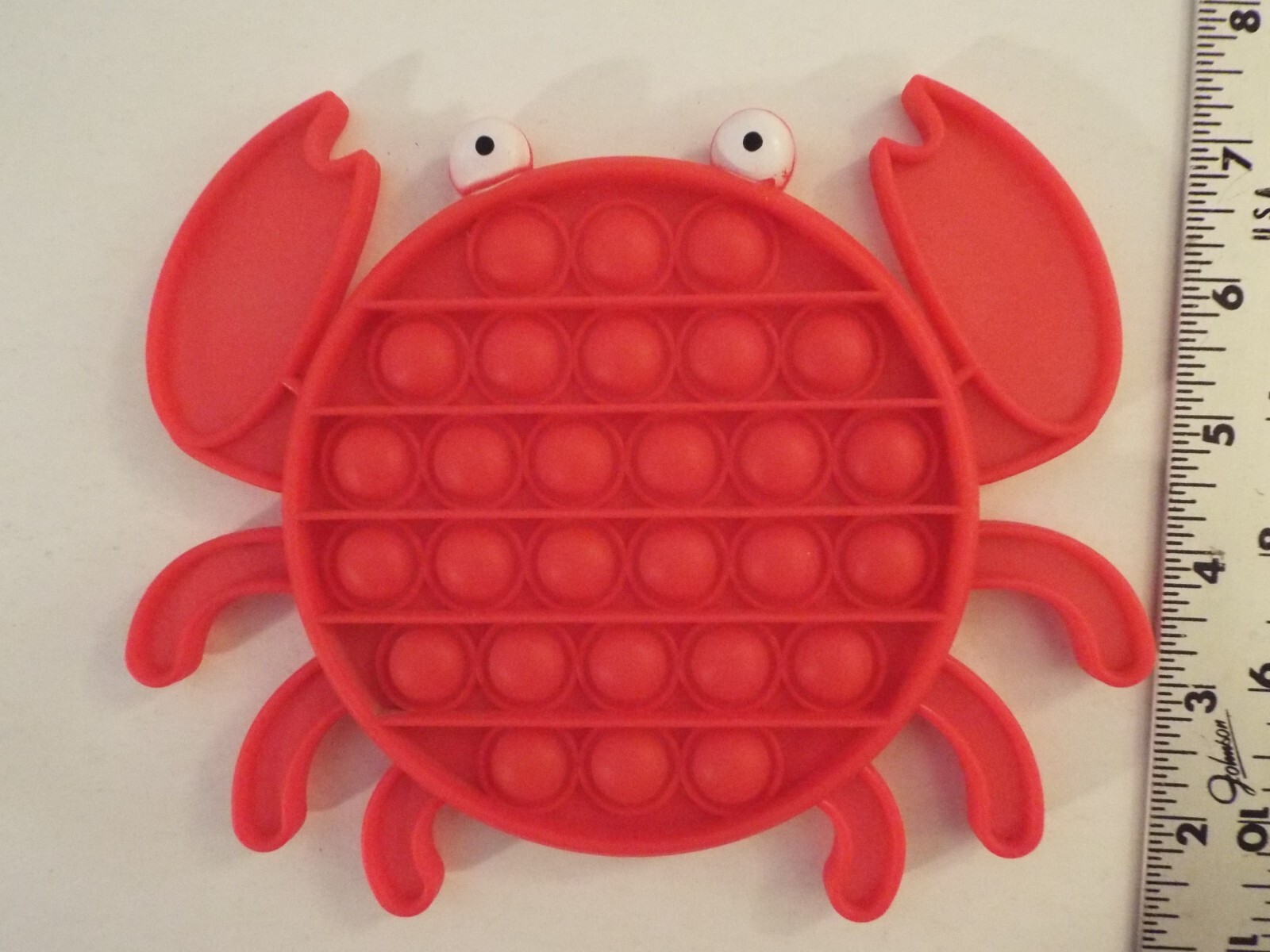 RED CRAB-LOBSTER PUSH-POP FIDGET BUBBLE POPPER-STRESS RELIEVER SENSORY ...