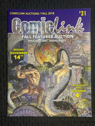 2018 Fall COMICLINK 44pg Auction Catalog #31 VF 8.0 Mike Kaluta Cover ...
