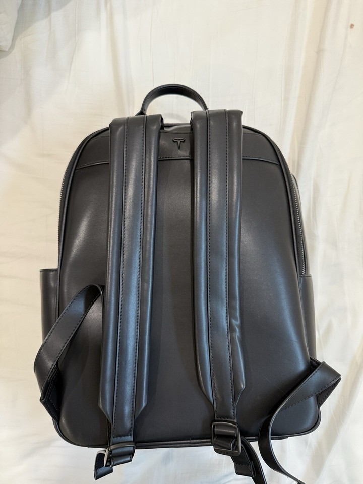 Tesla Mega [back] Pack Backpack Black Vegan Leather 1859926-00-A | eBay