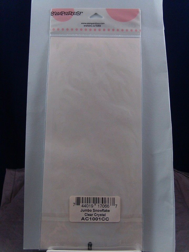 NEW STAMPENDOUS STICKERS JUMBO SNOWFLAKE CLEAR CRYSTAL AC1001CC 1472 | eBay