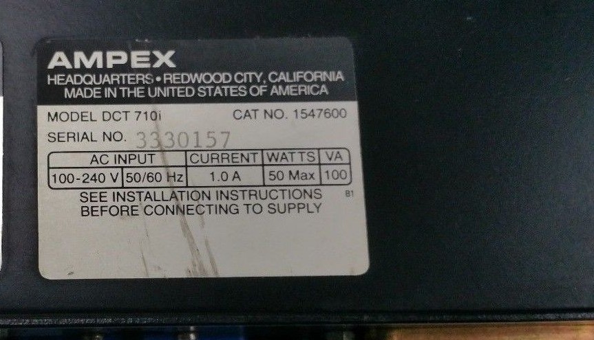 Ampex DCT 710i Parallel Digital Signal Distributor | eBay